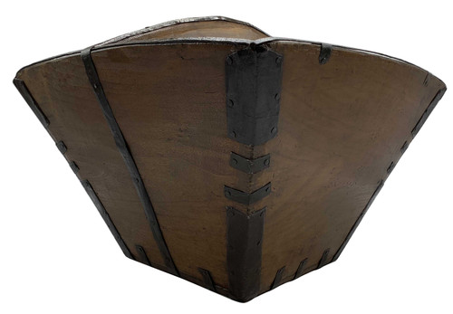 Asian Rice Bucket in Antique Elmwood 14''x14'' - Oriental Furniture ...