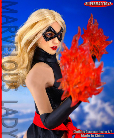 SUPERMAD TOYS Ms. marvel Marvelous Lady 1/6 Action Figure with seamless ...