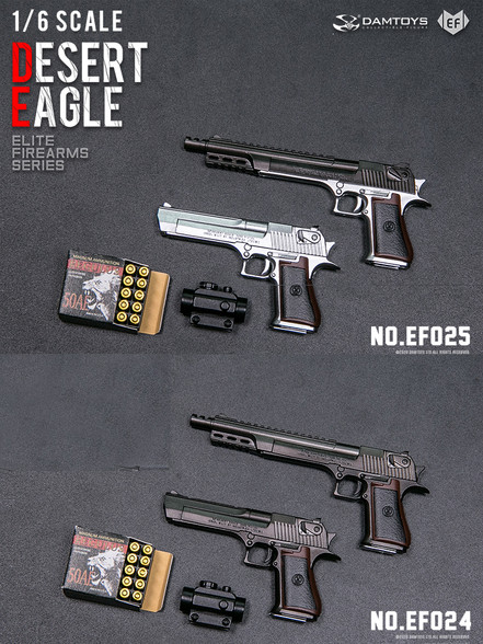 DAMTOYS 1/6 Scale DESERT EAGLE SET EF024 EF025