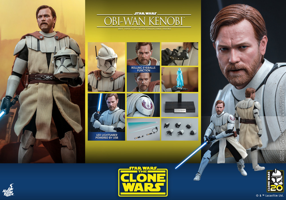 Hot Toys Obi Wan Kenobi Tms095 Star Wars The Clone War