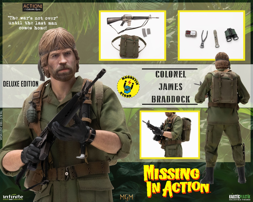 Infinite Statue 1/6 Chuck Norris Colonel James Braddock Missing in ...