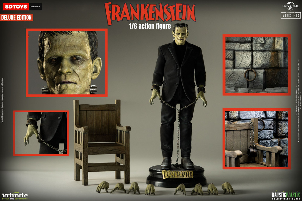 FRANKENSTEIN 'S MONSTER Deluxe Edition Sixth Scale Figure by Kaustic ...