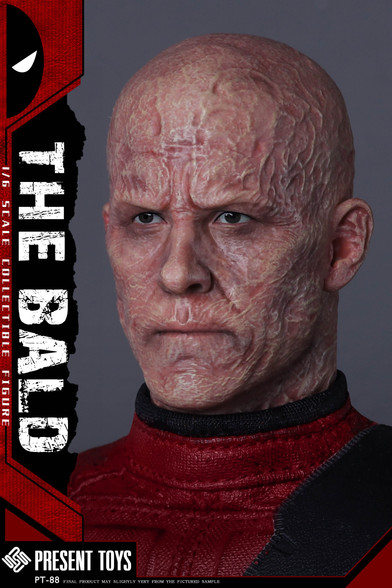 Present Toys 1/6 Scale deadpool battle damaged The Bald Head Sculpt SP88