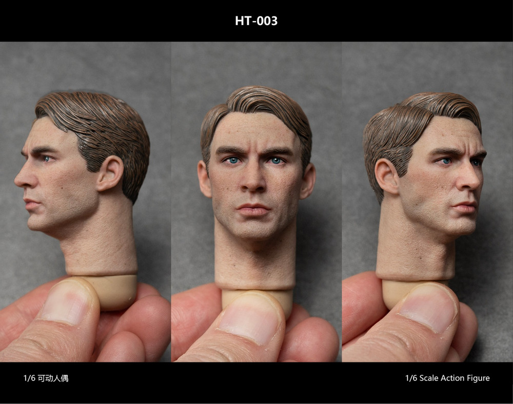 Facepool HT003 1/6 Scale Legendary Captain Head Sculpt (Includes Neck ...