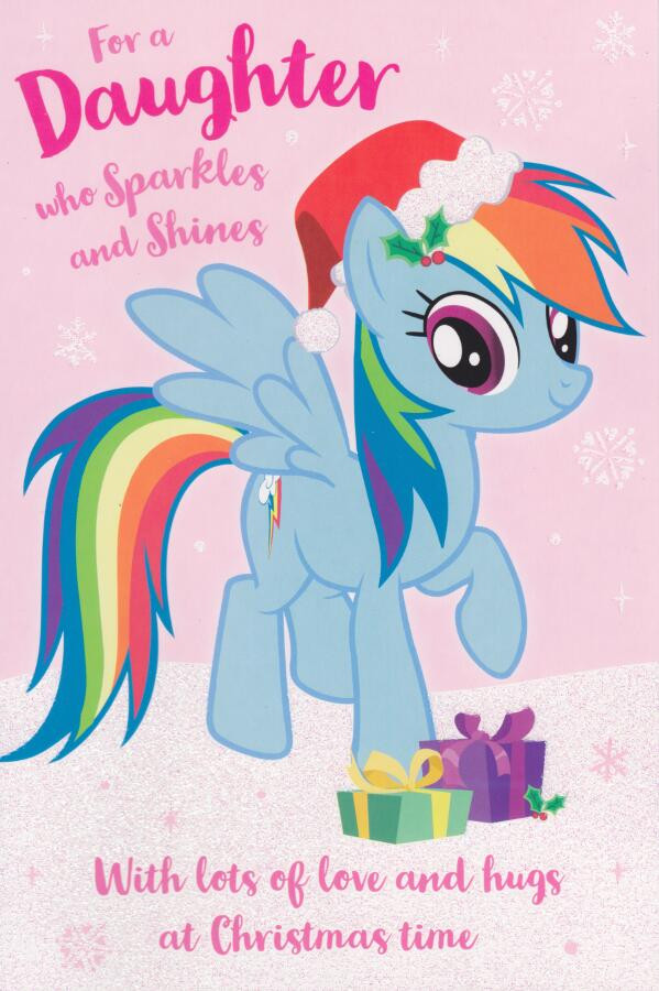 My Little Pony - Daughter Christmas Card - Pop-Up - CardSpark