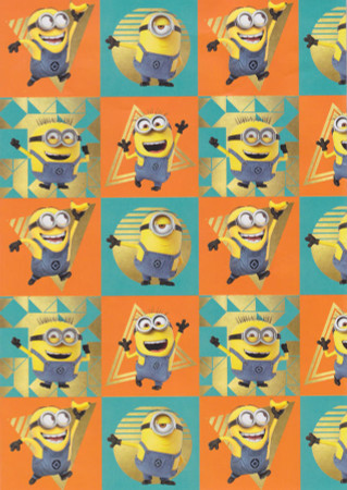 Nitrile Gloves Large Despicable Me Minions Wrapping Paper - 2 Sheets ...