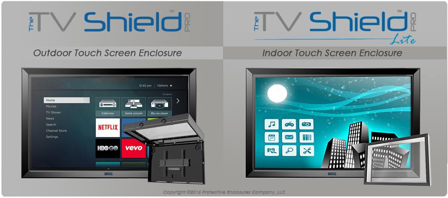 Outdoor and Indoor Touch Screen TV and Digital Signage Enclosures