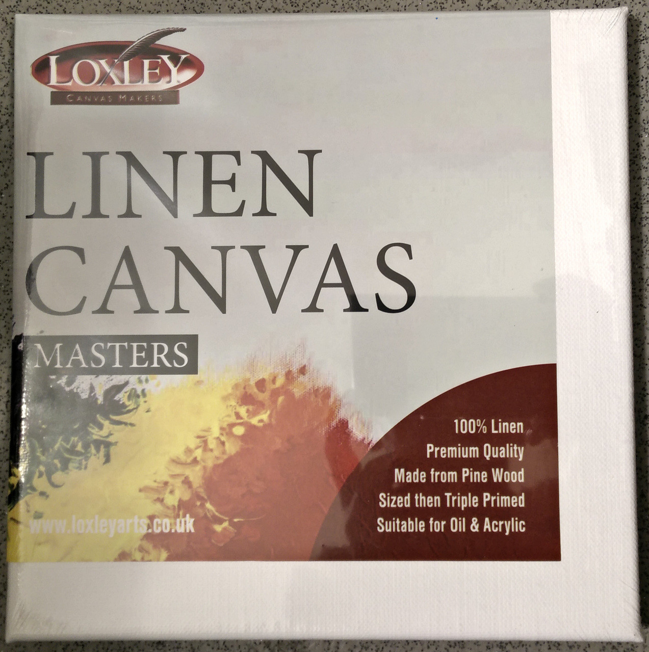 Loxley Linen Stretched Canvas Masters 20 X 16 Pack Of 5 Artists Stretched Canvas
