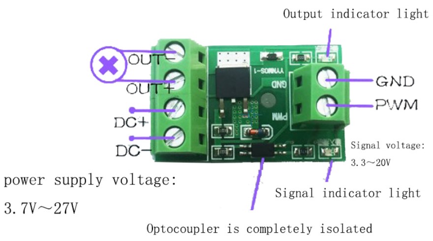 Optocoupler MOSFET Driver Module - CRCibernética