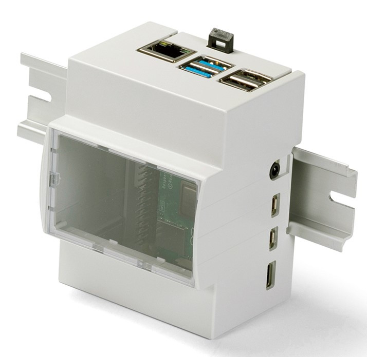 Din Rail Enclosure For Raspberry Pi 4 4b Crcibernética