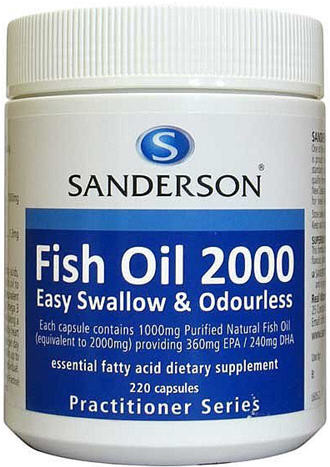 Sanderson™ Fish Oil 2000 Odourless Capsules 220