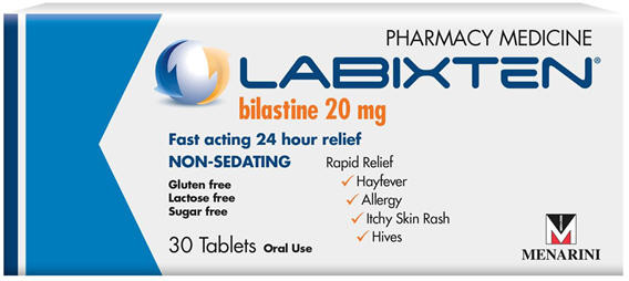 Labixten 20mg Antihistamine Tablets 30