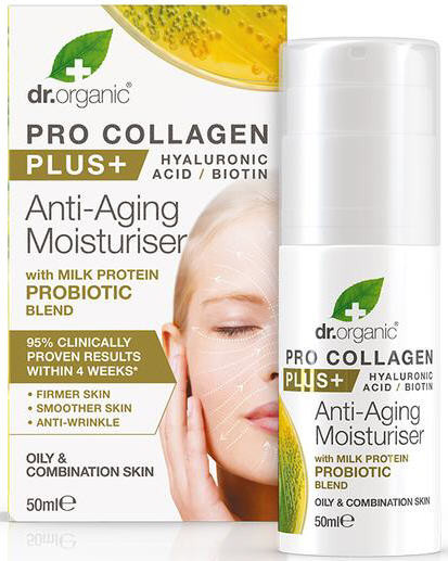 Dr Organic Pro Collagen Plus Anti-Aging Moisturiser With Milk Protein ...