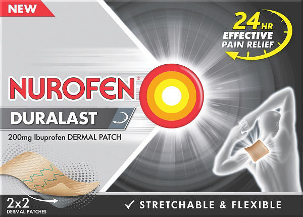 Nurofen Duralast Ibuprofen Dermal Patch 2 x 2