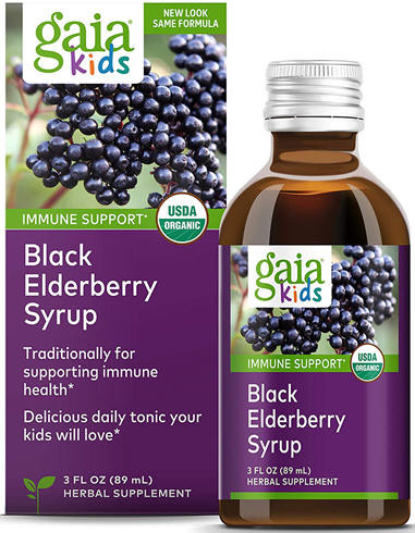 Gaia Kids Black Elderberry Syrup 89ml