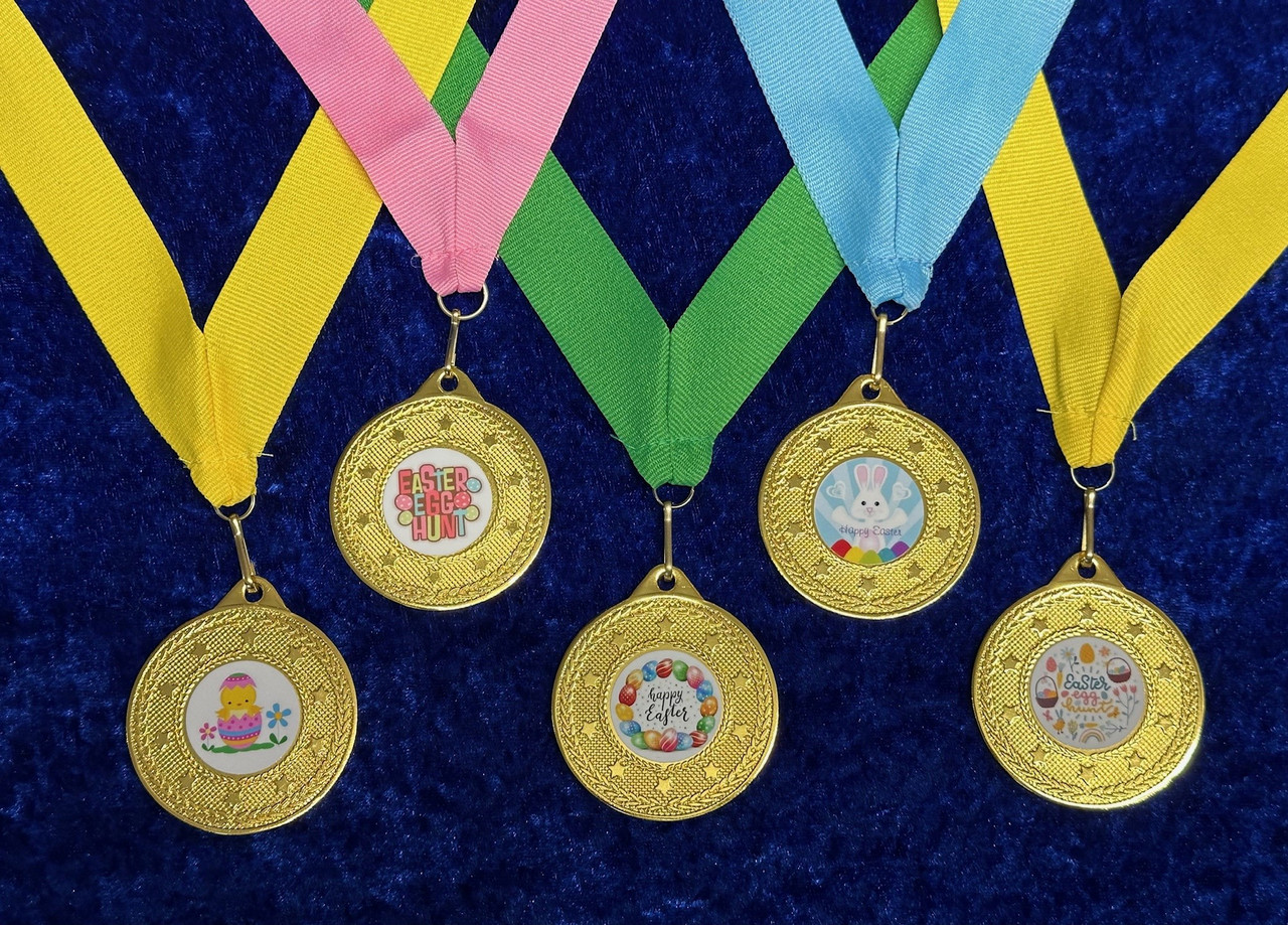 EASTER 50mm medals on ribbons - Ivor Baker Awards