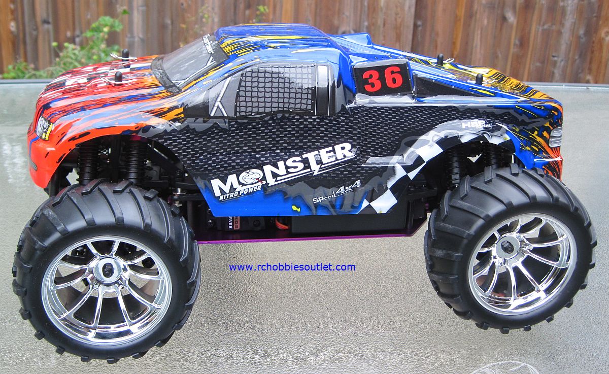 RC NITRO GAS TRUCK HSP 1/10 2.4G 4WD RTR 88042 - rchobbiesoutlet