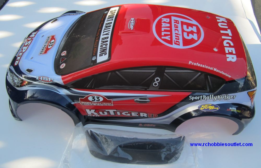 17794 Body Shell for HSP 1/10 Scale Sports Rally Car - rchobbiesoutlet