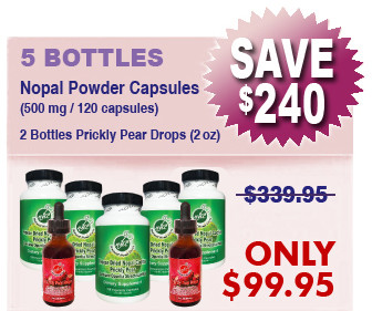 Buy Nopal Powder Capsules - Nopal Cactus (Prickly Pear)