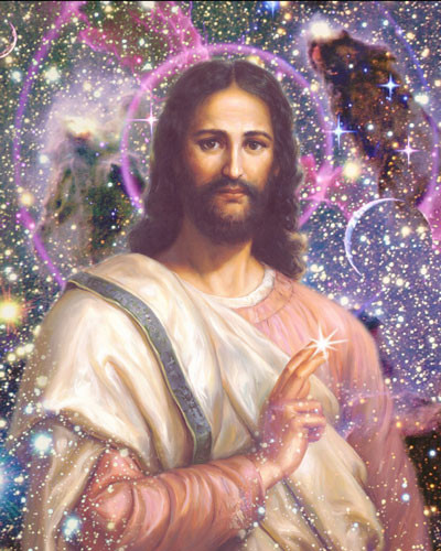 Jesus Christ Picture - Cosmic Christ - Wallet Altar - Inner Path