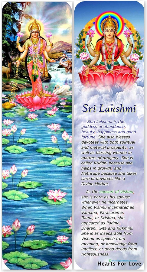 Sri Lakshmi Bookmark - Inner Path