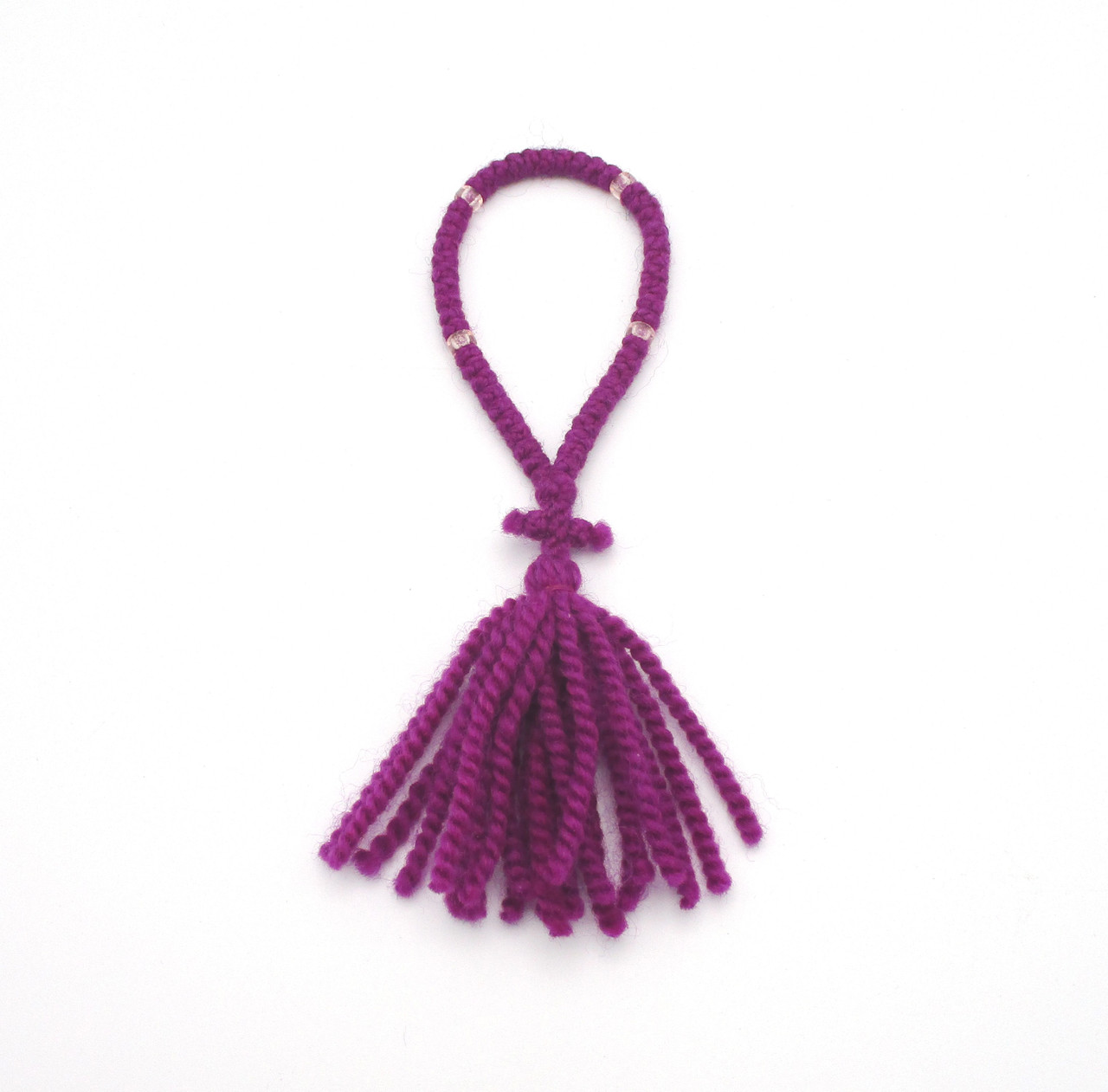 50-Knot Russian Prayer Rope - 2 ply Magenta - St. Paisius Monastery ...