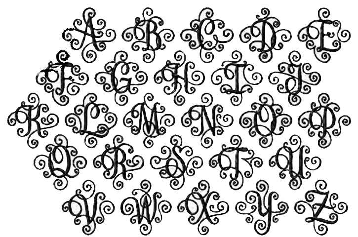 Monogram Styles & Fonts