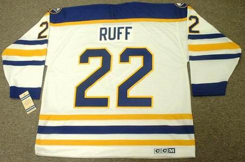 LINDY RUFF Buffalo Sabres 1988 CCM Vintage Throwback Home Hockey Jersey ...