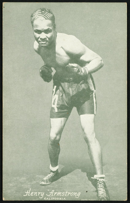 Henry Armstrong 1940's Exhibit Postcard SKU #151276 - Mill Creek Sports