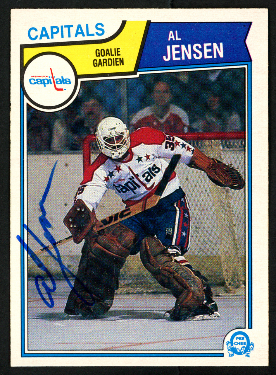 Al Jensen Autographed 1983-84 O-Pee-Chee Rookie Card #373 Washington ...