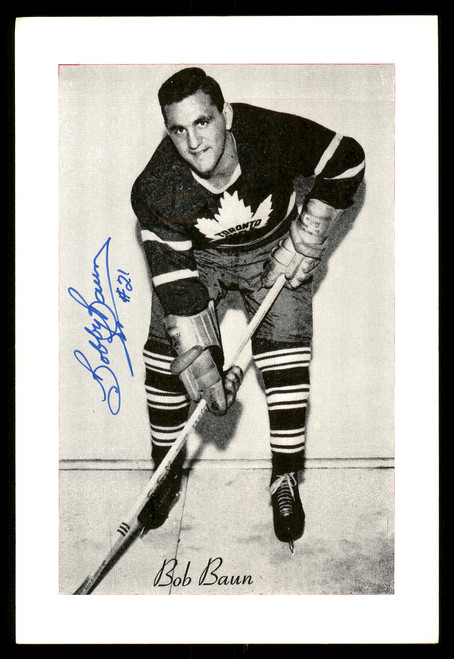 Bob "Bobby" Baun Autographed 1944-63 Beehive Group 2 4.5x6.5 Photo ...