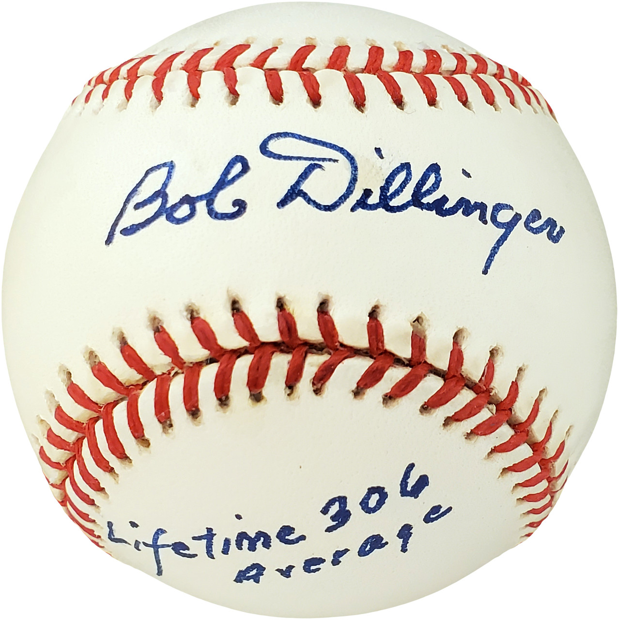 Bob Dillinger Autographed Official AL Baseball St. Louis Browns ...