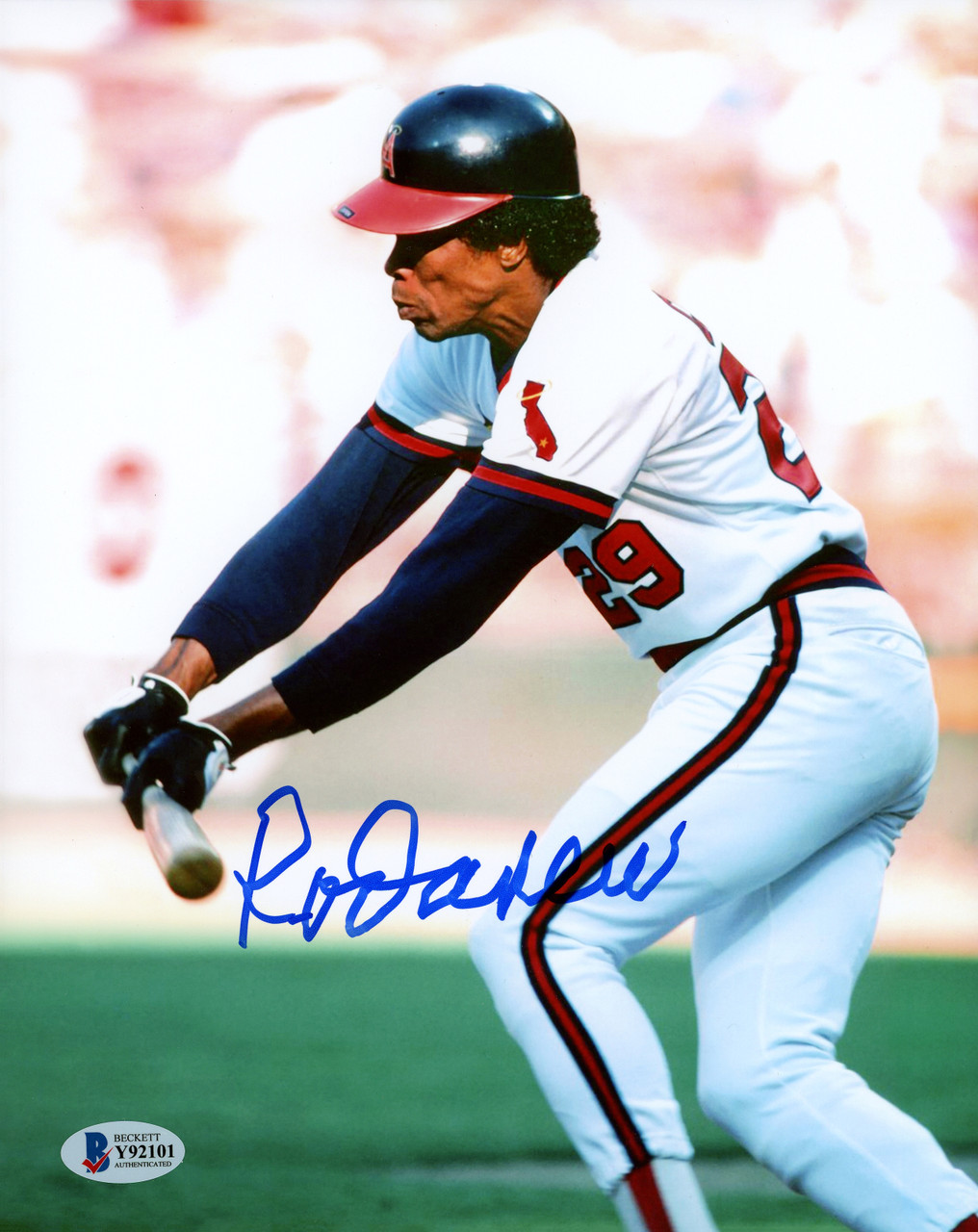Rod Carew Autographed 8x10 Photo California Angels Signed In Blue ...