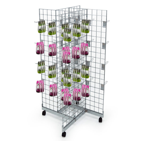 4 Way Gridwall Display-Merchandisers