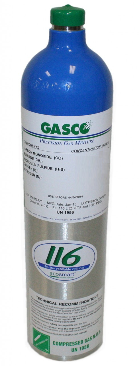 Nitric Oxide 300 PPM Calibration Gas Balance Nitrogen in a 116 Liter ...