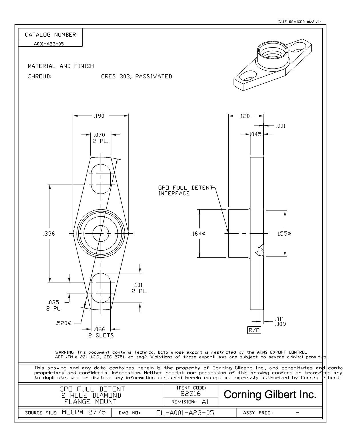 Corning Gilbert GPO Connectors | HASCO Components