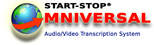 Start-Stop OmniVersal Audio, Video & DVD Transcription System