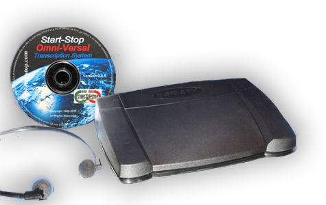 Start-Stop OmniVersal Universal Audio, Video & DVD Transcription System