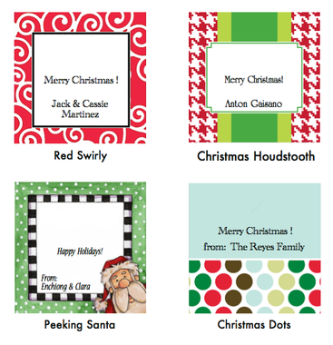 Christmas Gift Tags - Square - iprints