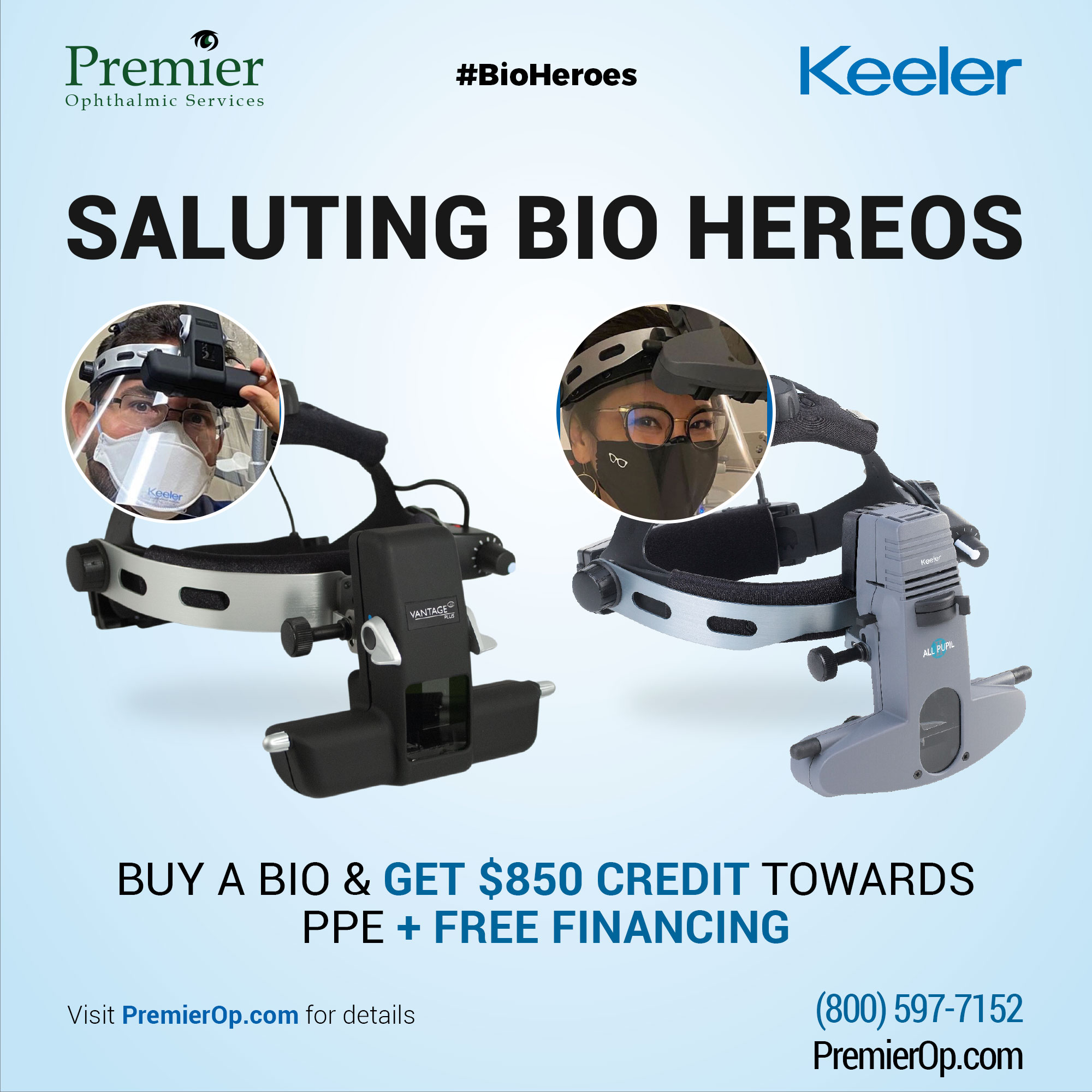 Keeler All Pupil II LED Slimline Wireless with Convertible Technology!