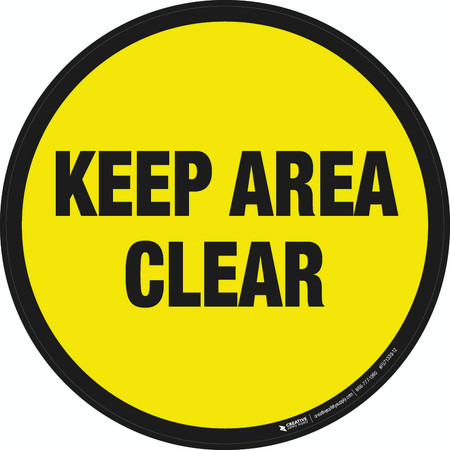 Keep Area Clear Floor | Creative Safety Supply
