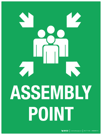 Assembly Point Wall Sign | Creative Safety Supply