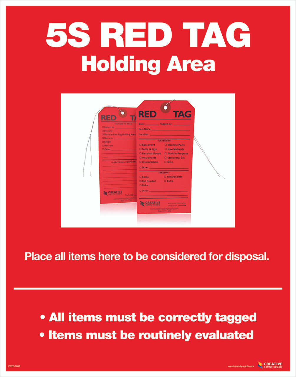 Red Tag Area Poster Many Posters And Supplies Red Tag Area Poster Many Posters And Supplies