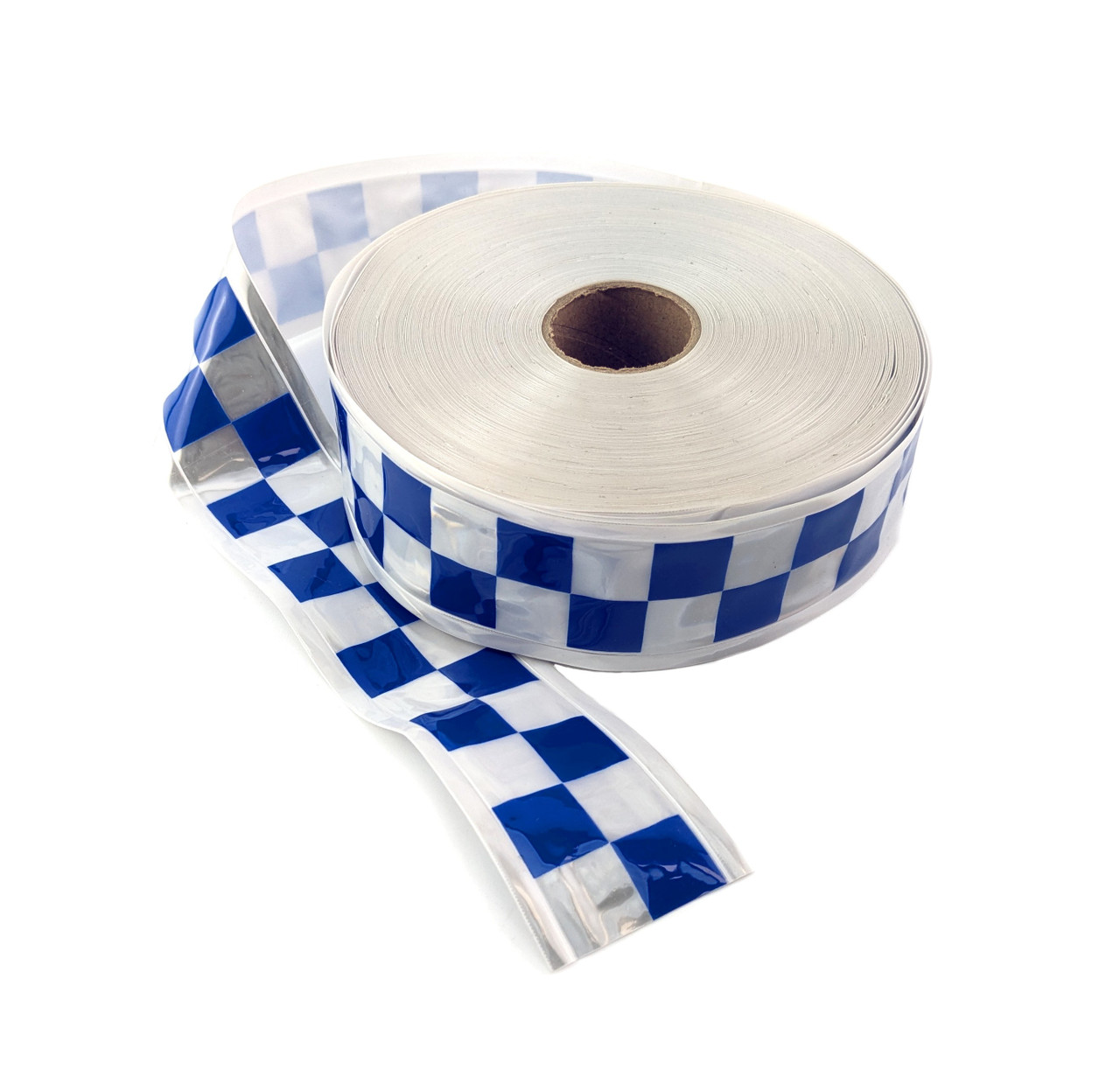 TIC OEM - 2"Wide PVC Reflective Tape - Blue Silver Checkered (SOLD by ...