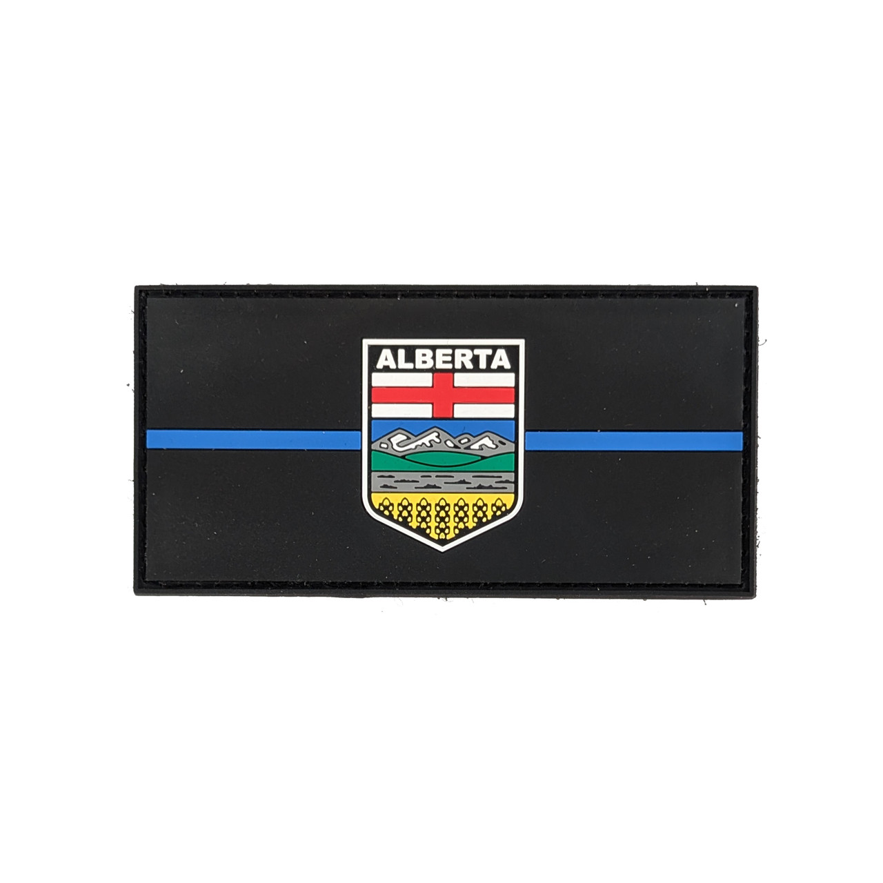 PVC Morale Patch - Alberta Thin Blue Line - 2"x4" Supporting Law ...