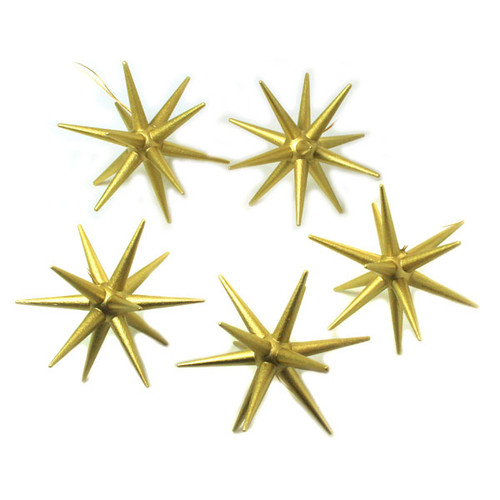 Five Pointy Star Ornaments