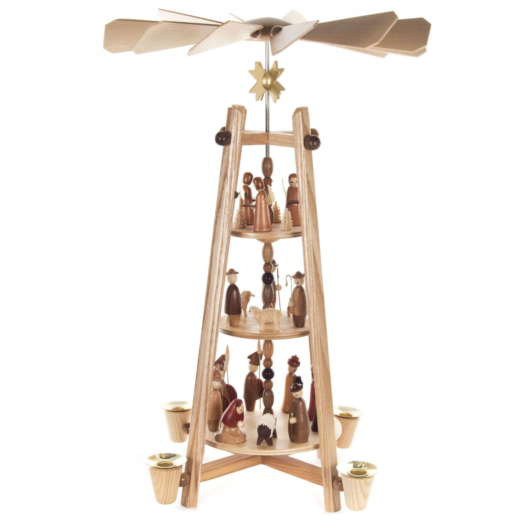 German Carousel Pyramid Traditional Style