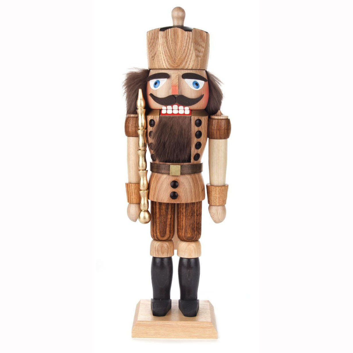 Natural Wood King German Nutcracker