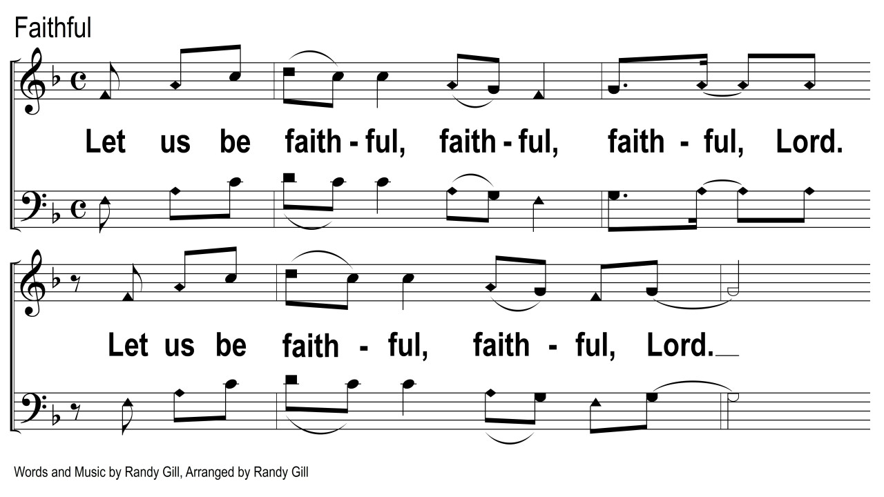 Faithful Song Slides - fearless4You.com