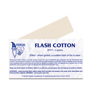 Theatre Effects Pyrowizard™ Flash Cotton - 4 grams - Big Guy's Magic Store
